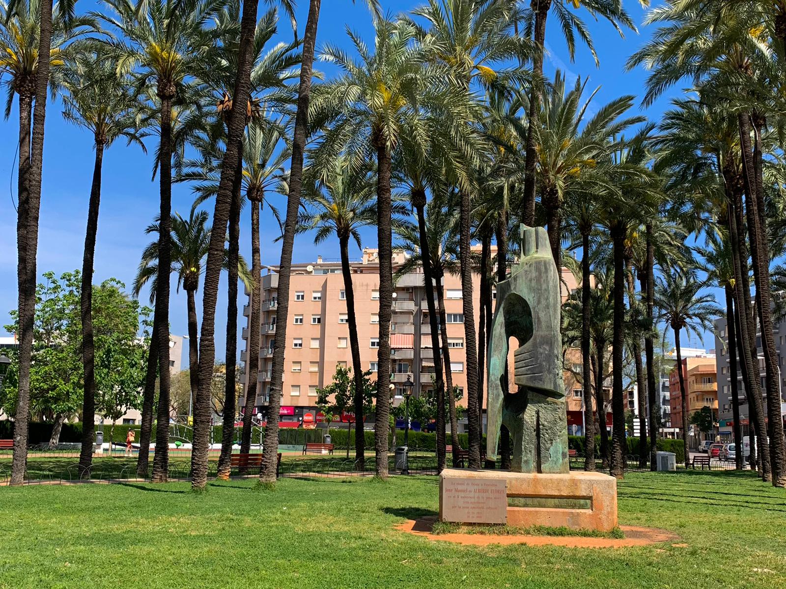 El parque Jaume I en Dénia